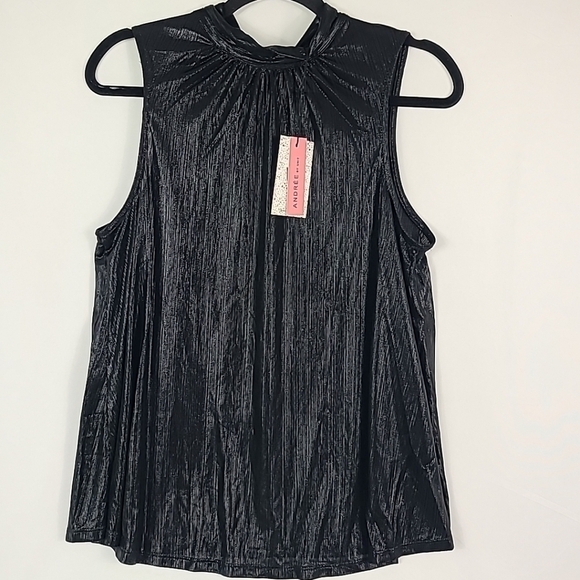 ANDREE BY UNIT | Tops | Nwt Andree By Unit Halter Top Womens Shiny ...